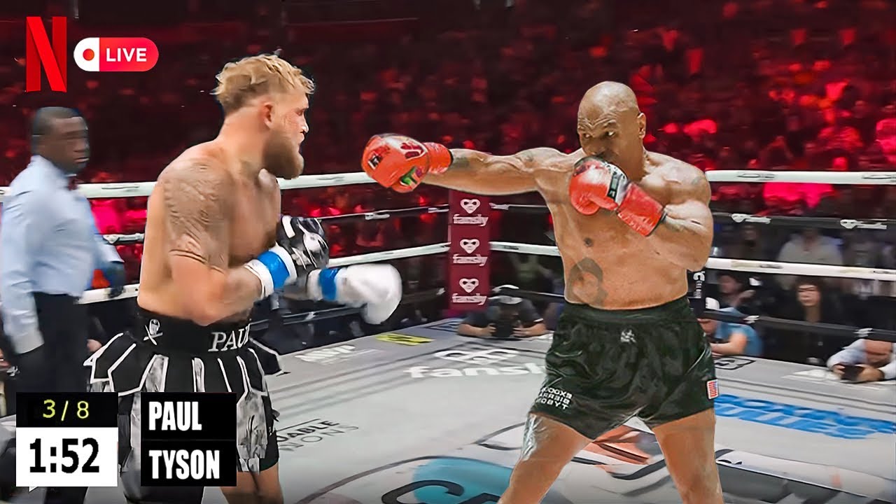 Jake Paul VS Mike Tyson – FULL FIGHT HIGHLIGHTS (Netflix 2024) - OLD FIGHTS