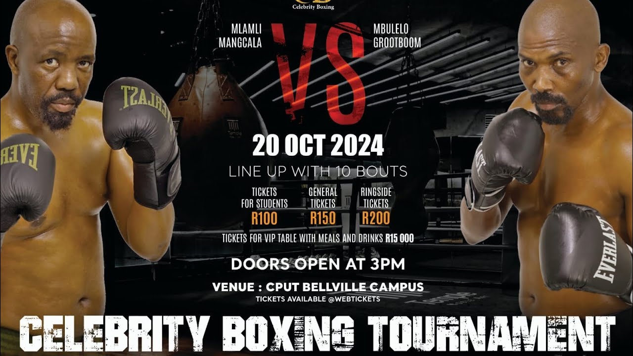 Celebrity boxing fight🥊 Mbulelo Grootboom Vs Mlamli Mangcala - OLD FIGHTS