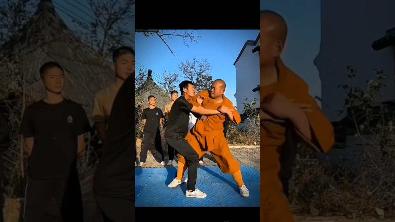 Monk self-defence technique #selfdefance #monk #shaolin #kungfu # ...